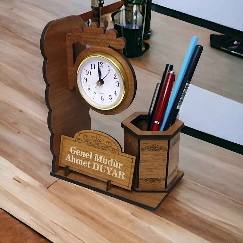 Wooden Clock - Etsy