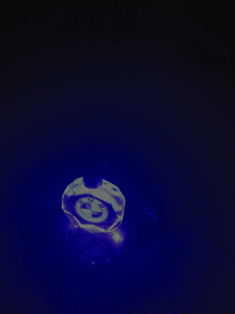 BMW Logo LED Crystal Keychain: 2D Engraved Car Key Ring - Etsy