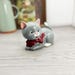 Vintage Porcelain Cat Figurine Gray Cat Figurine Vintage Anamorphic Cat ...
