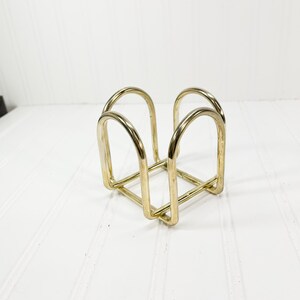 Vintage Brass Plated Memo Rack, Brass Memo Pad Holder - Etsy