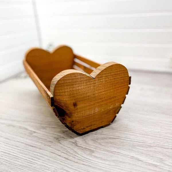 Wicker Heart Basket - Etsy