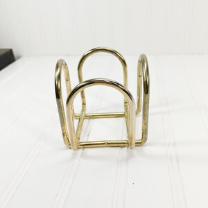 Vintage Brass Plated Memo Rack, Brass Memo Pad Holder - Etsy