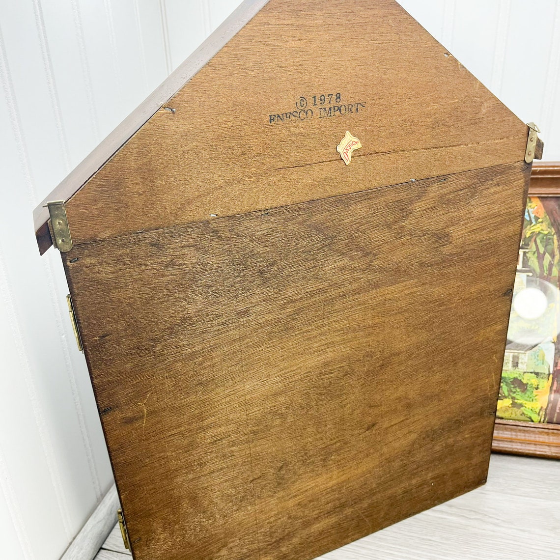 Vintage Enesco Wooden Shadow Box My Collection Curio Wall Hanging ...