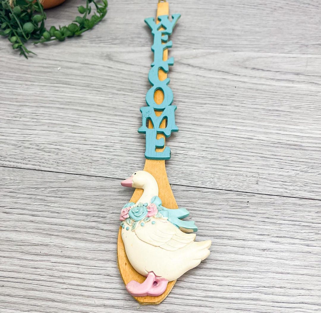 Vintage Geese Kitchen Welcome Sign Vintage Goose Decor 1990s Goose ...