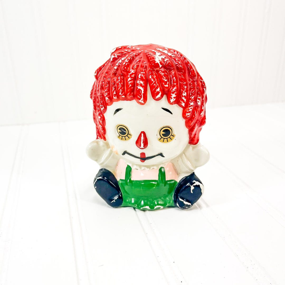 Vintage Raggedy Ann Clown Planter: Pink Ceramic Vase, 1970s-80s - Etsy