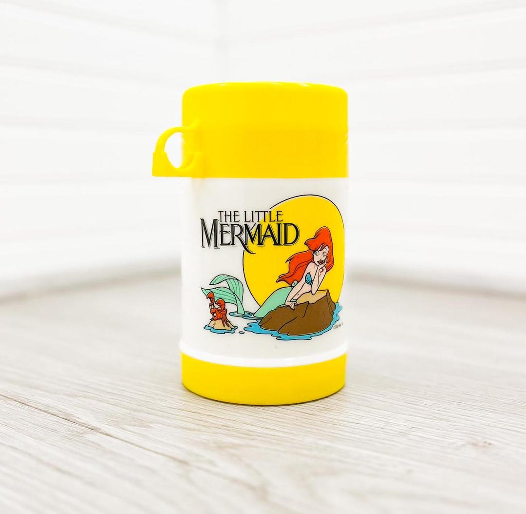 Vintage Disney Little Mermaid Thermos - Little Mermaid Travel Cup ...