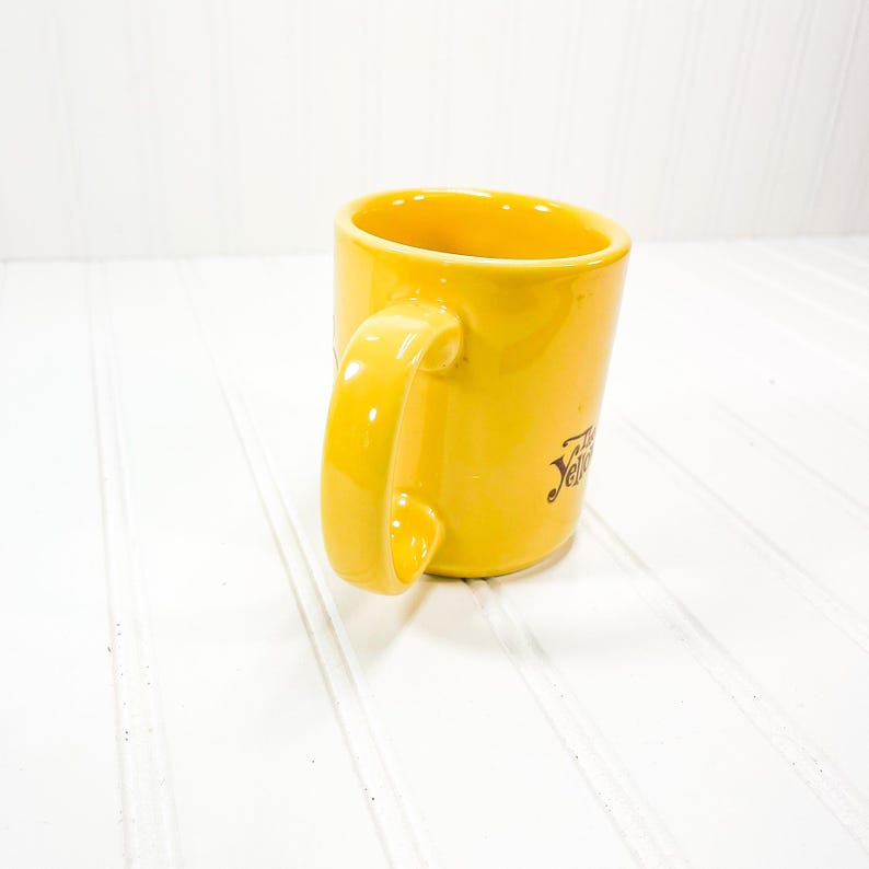 The Yellow Deli Coffee Mug - Rare Yellow Deli Mug - Yellow Coffee Cup ...
