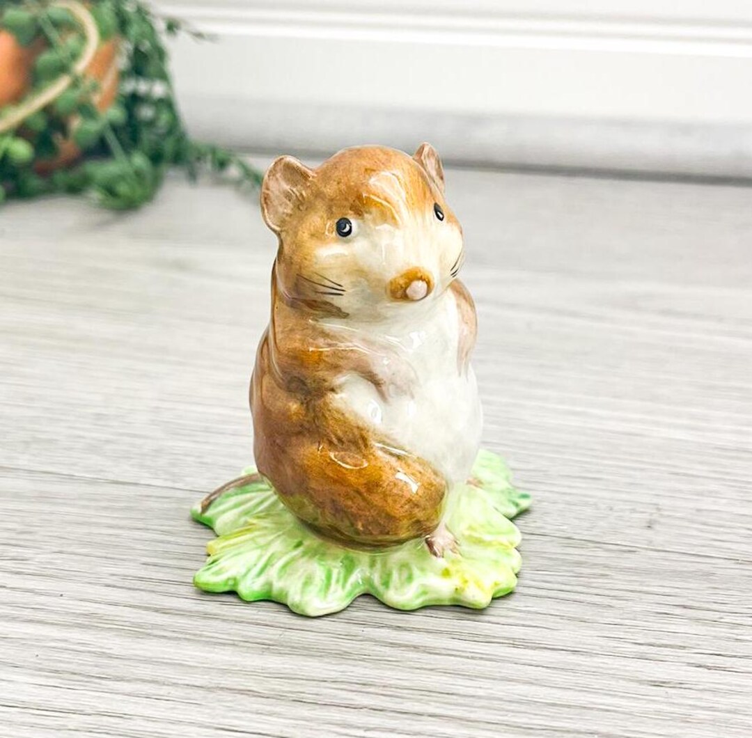 Timmy Willie Mouse Figurine, 1949 Beatrix Potter Figure, Kitschy ...