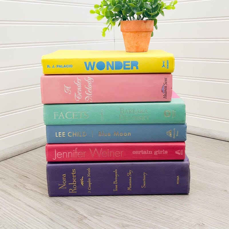 Pastel Books - Etsy