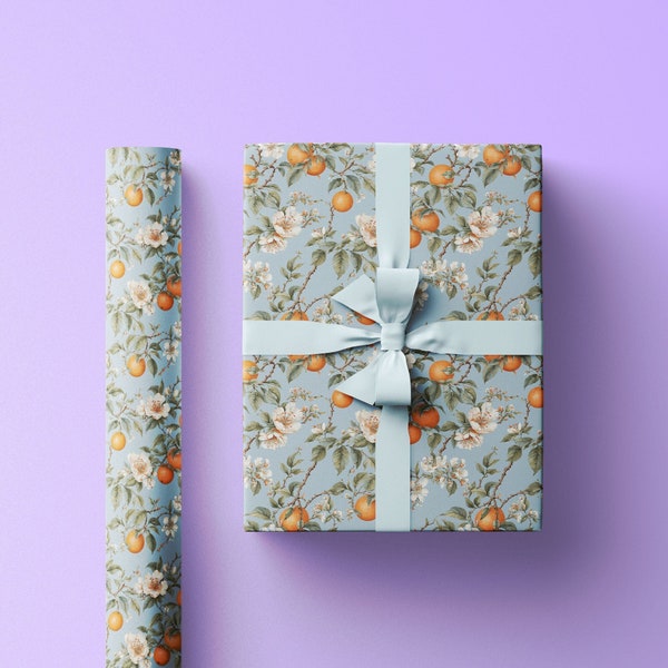 Vintage Inspired Wrapping Paper Roll, Pretty and Unique Gift Wrap With ...