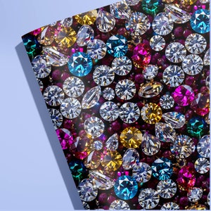 Jewel and Diamond Wrapping Paper Roll With Sparkling and Girly Pattern ...