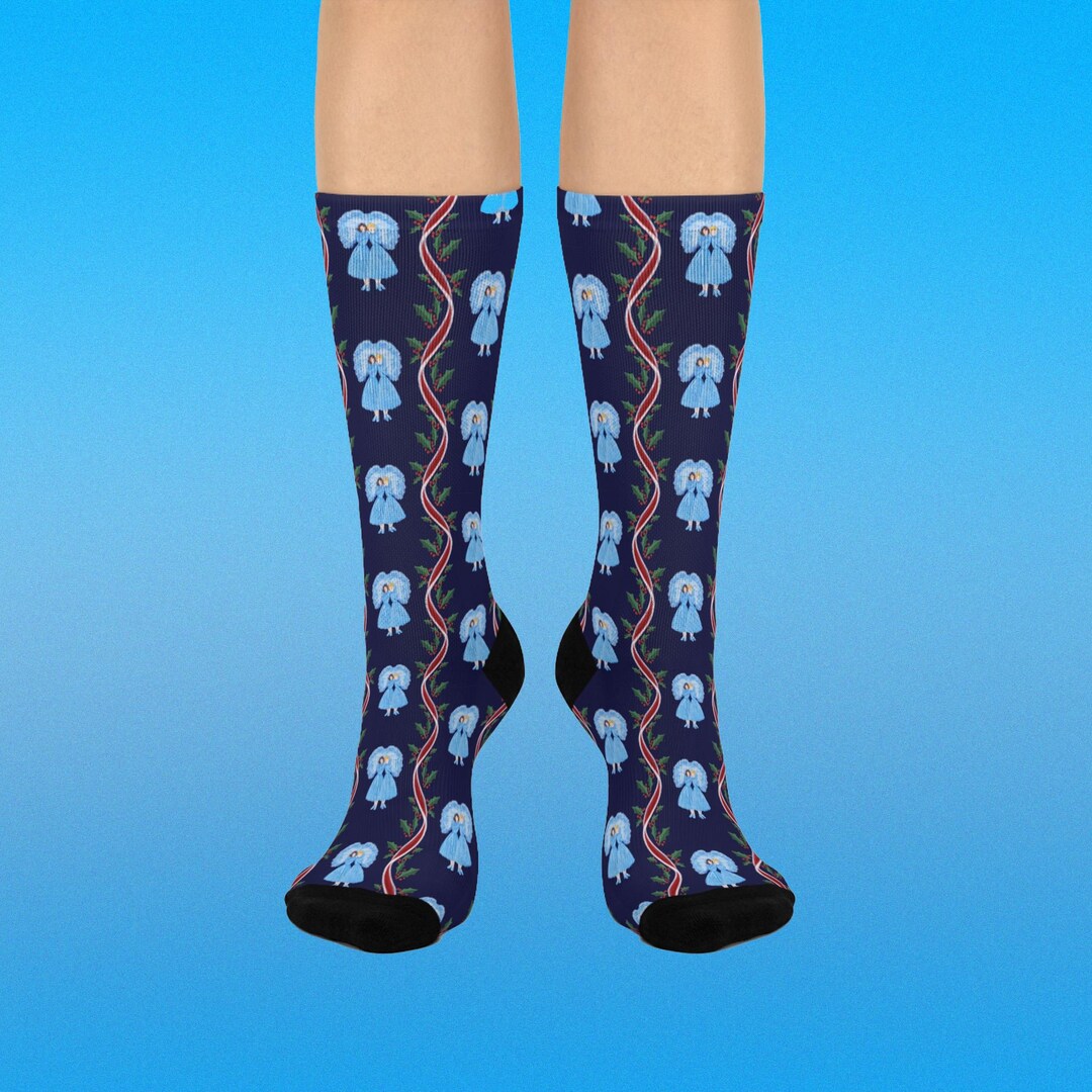 White Christmas Sisters Socks With Original Illustrations From Movie ...