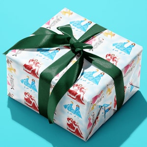 White Christmas Wrapping Paper, Inspired by Classic Holiday Movie, Hand ...