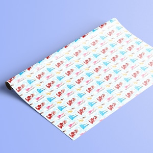 White Christmas Wrapping Paper, Inspired by Classic Holiday Movie, Hand ...