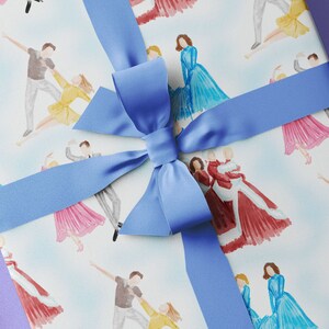 White Christmas Wrapping Paper, Inspired by Classic Holiday Movie, Hand ...