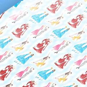 White Christmas Wrapping Paper, Inspired by Classic Holiday Movie, Hand ...