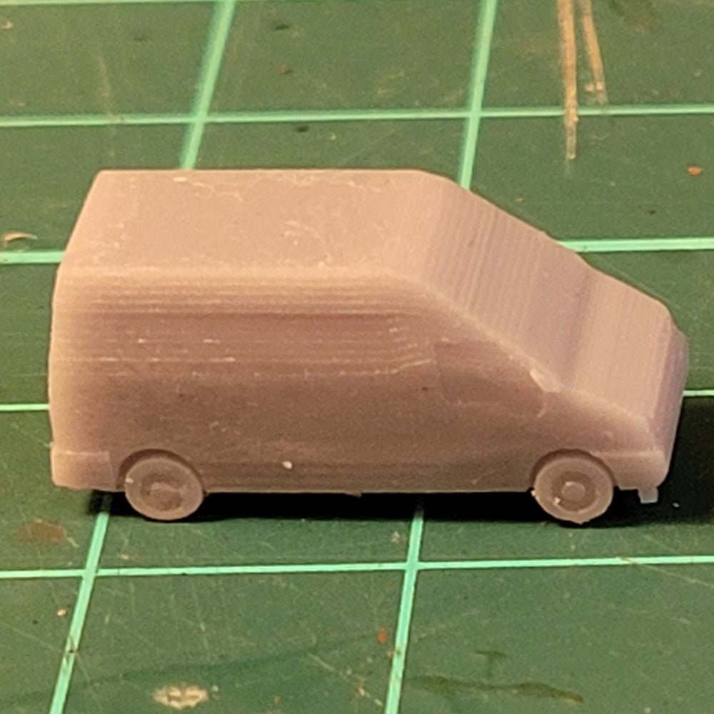 6mm Wargaming Scale Modern Van STL File - Etsy