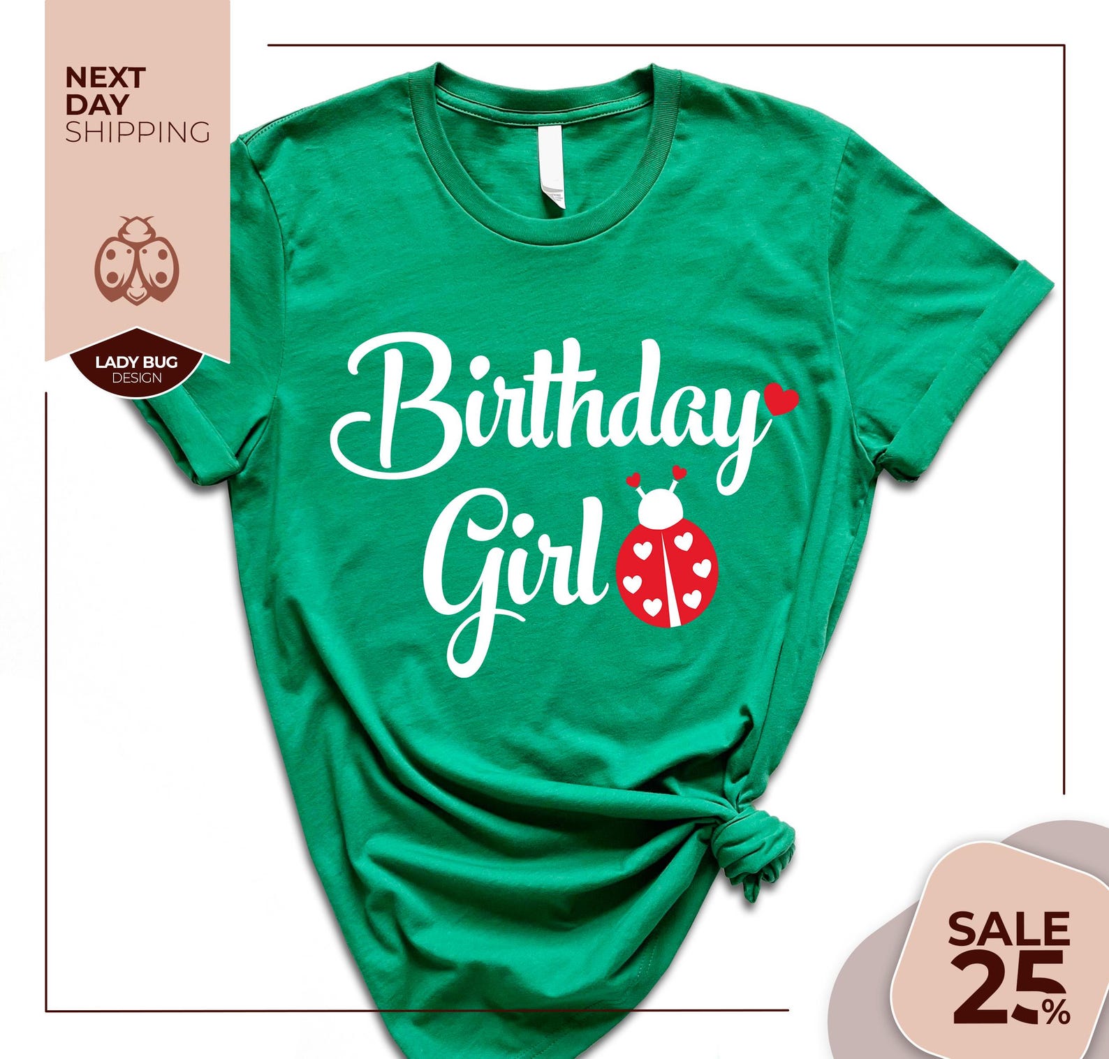 Family Matching Ladybug Girl Birthday Shirts | Birthday Girl Shirt ...