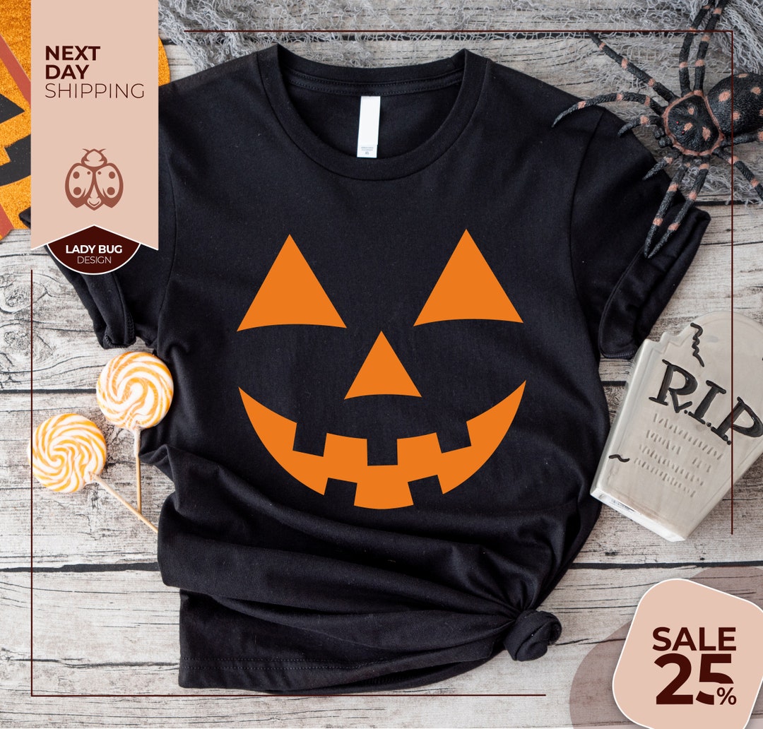 Jack O Lantern Pumpkin Face Shirt Scary Pumpkin Shirt Halloween Gift ...