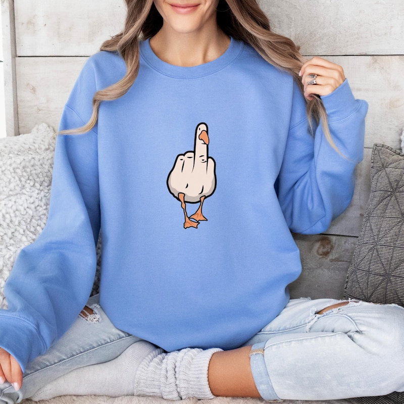 Middle Finger Duck - Etsy