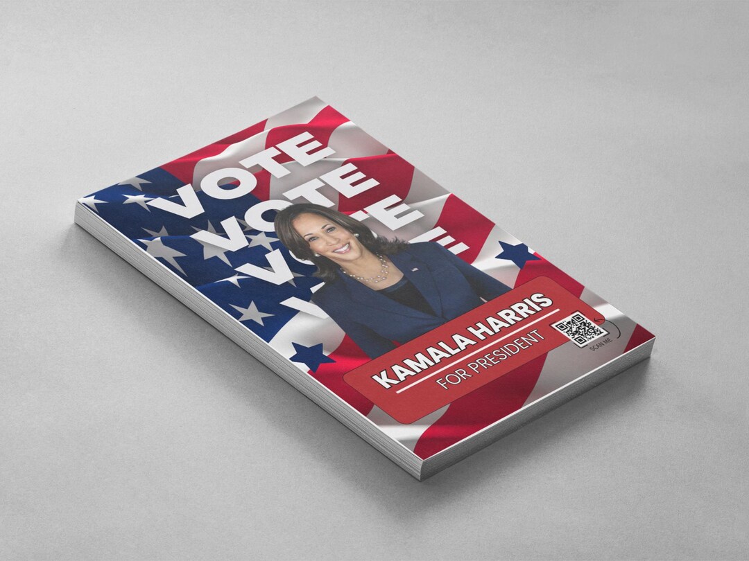 Kamala Harris 2024 Campaign Flyer Vote for Kamala Unlimited Print-ready ...