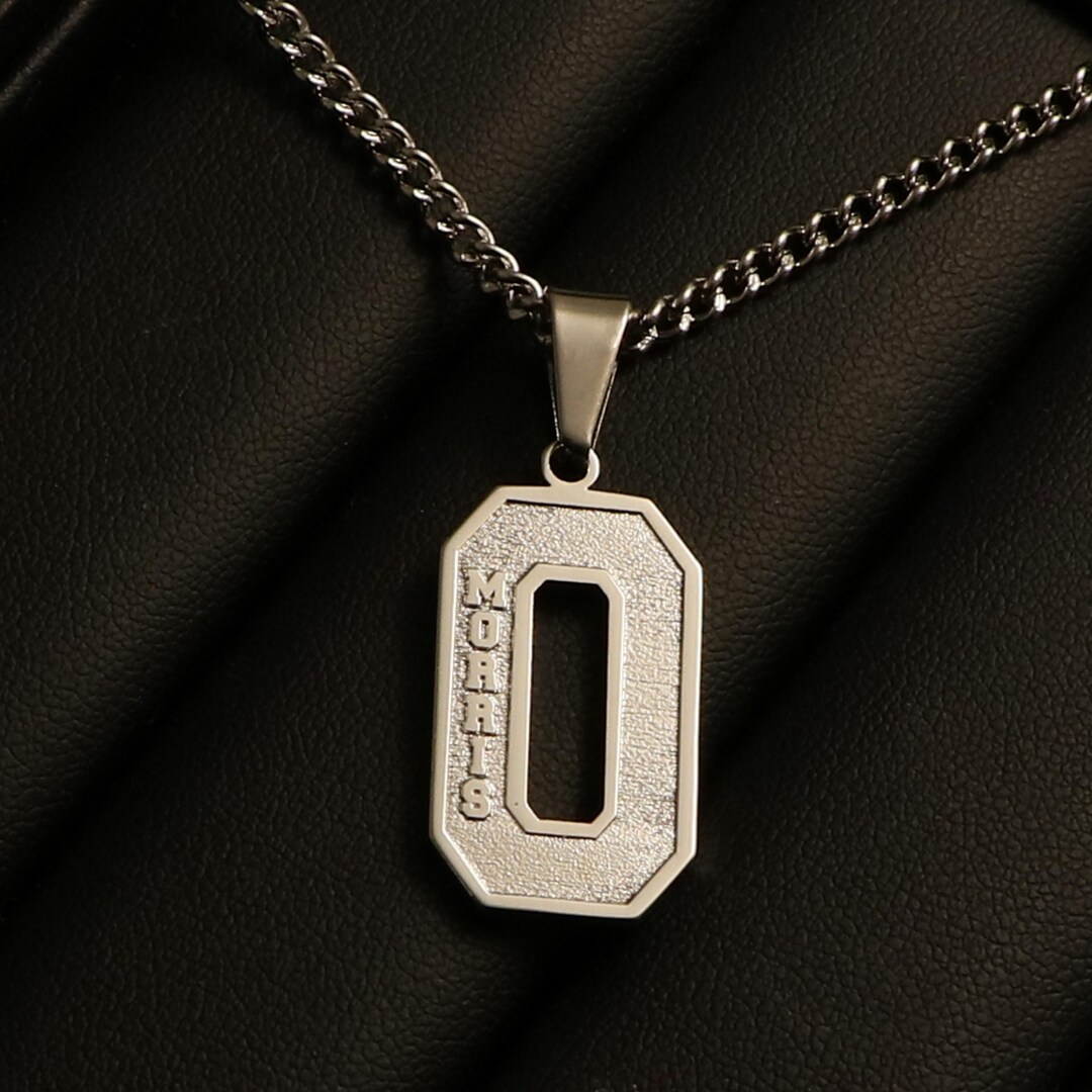 Number Name Necklace Engraving - Custom Number Pendant, Number 0 ...