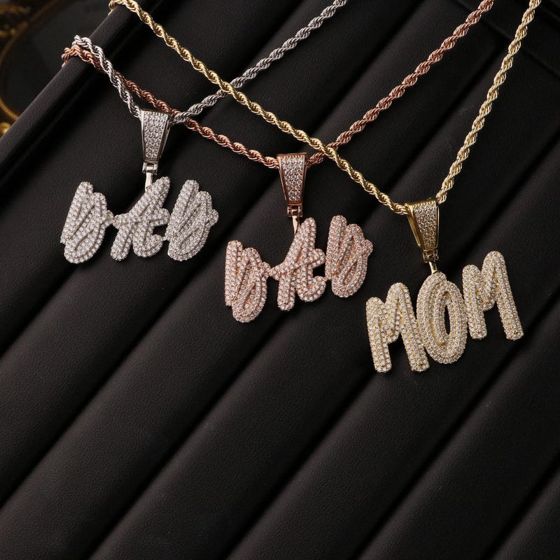 Iced Out Name Necklace - Etsy
