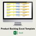 Product Backlog Excel Template, Project Management, Agile Project ...