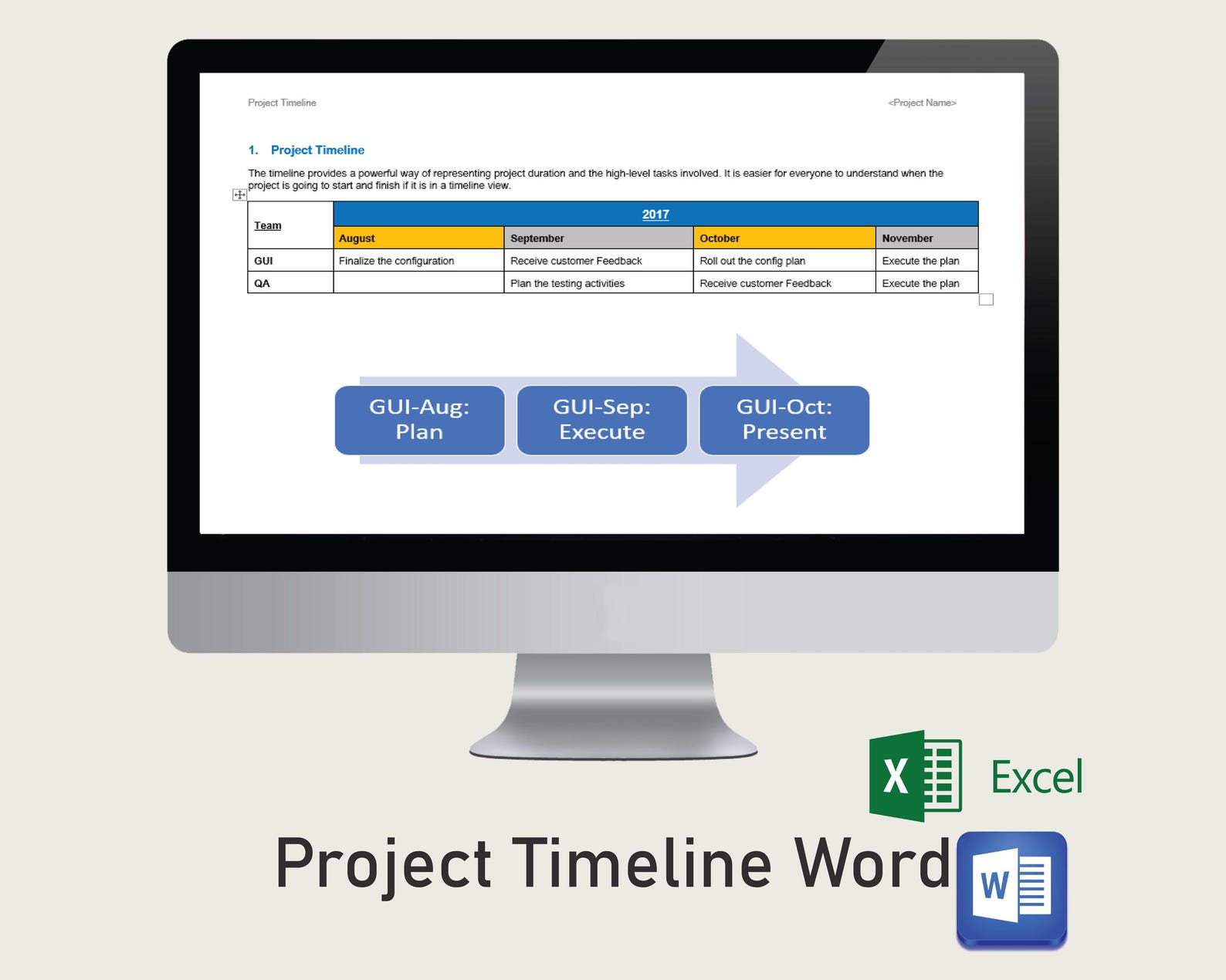 Project Timeline Templates, Milestones Template, Schedule Management ...
