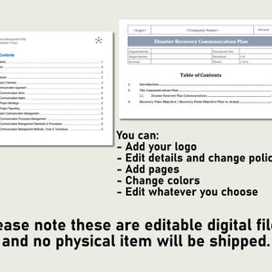 Communication Plan Template, Project Management, Project Template ...