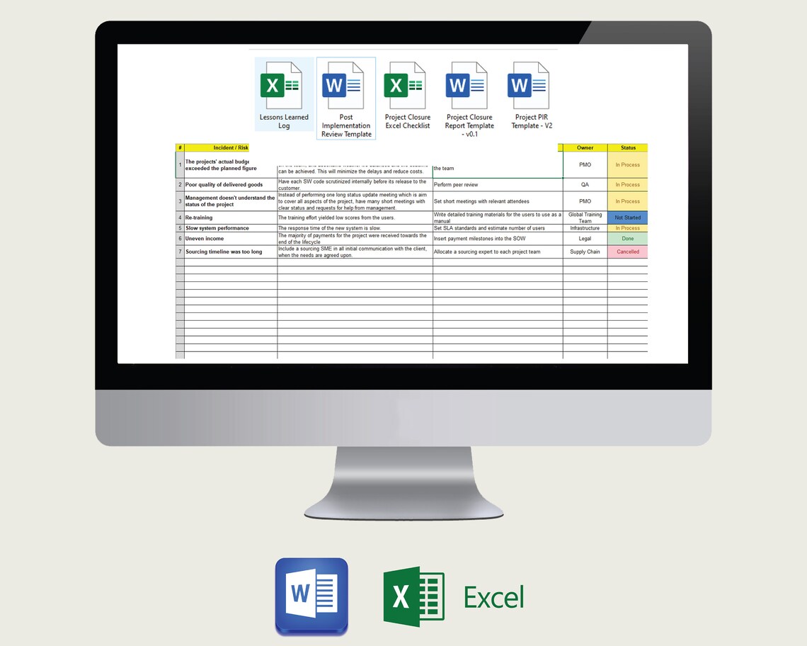 Editable Project Closure Template, Project Management, Project ...