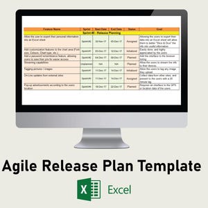 Agile Release Plan Template, Agile Development Project, Agile Release ...