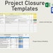 Editable Project Closure Template, Project Management, Project ...