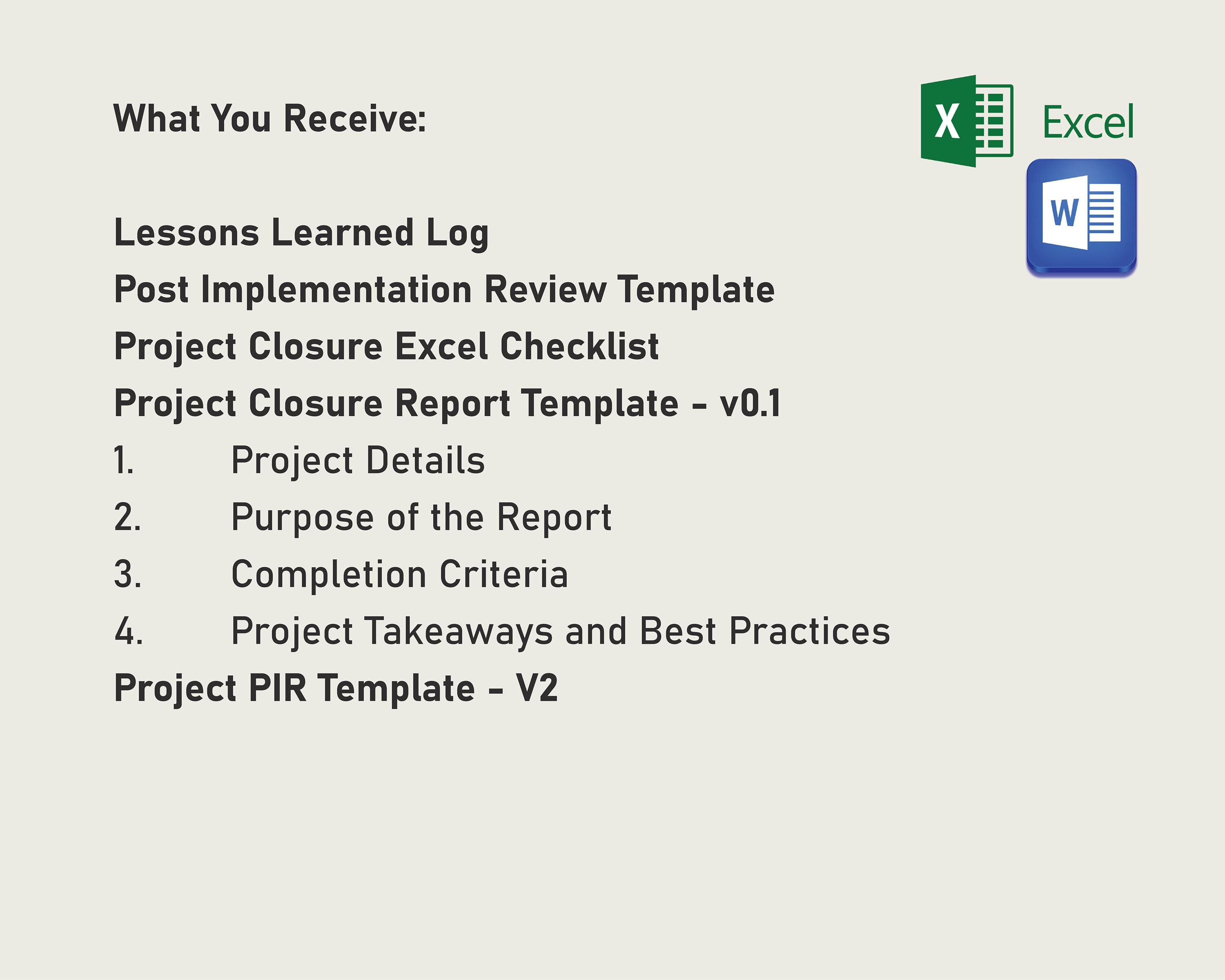Editable Project Closure Template, Project Management, Project ...