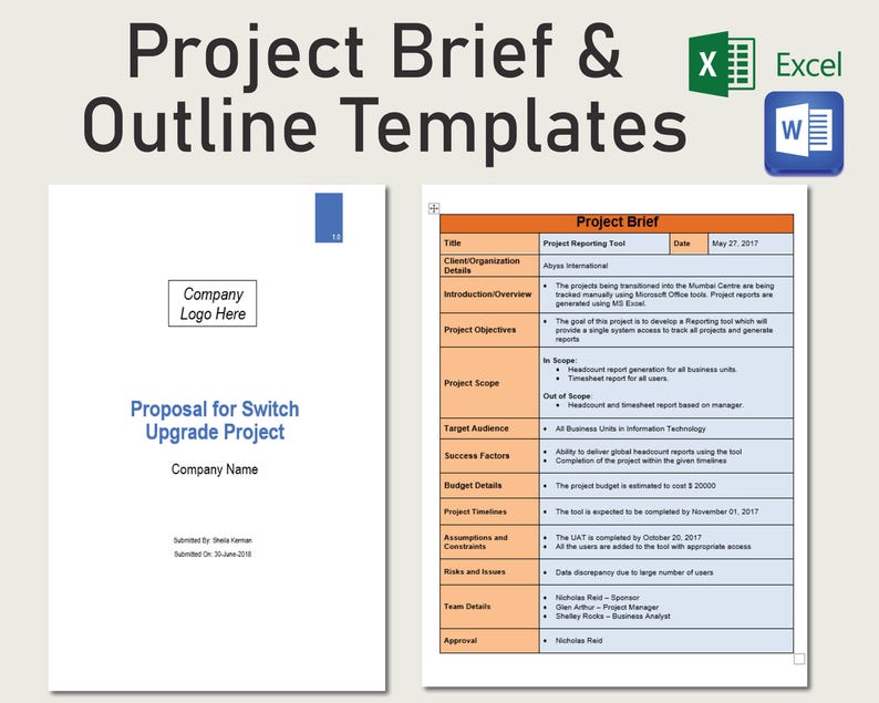 Project Brief and Project Outline, Project Approval, Project Managers ...
