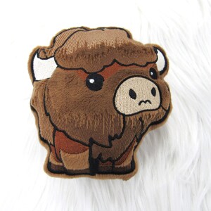 Chibi Buffalo Bison Fluffy Cow Stuffie SET ITH in the Hoop 8x12, 7x11 ...
