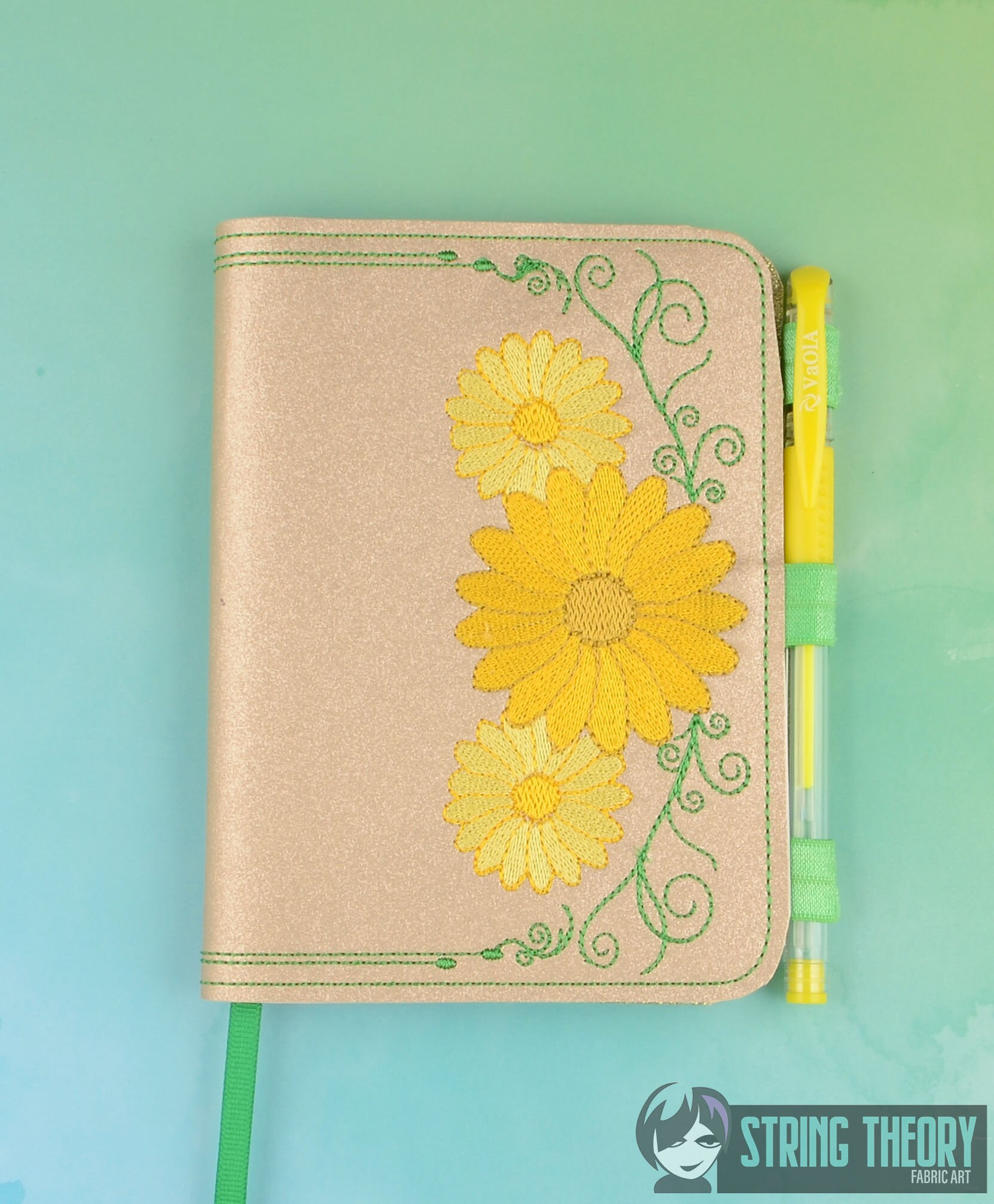 Daisy Notebook Cover 6x10 ITH Notebook Cover 6x10 Hoop Machine ...
