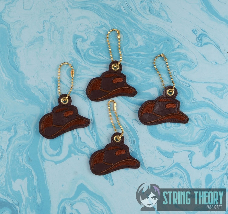 Cowboy Boot Appliqué Fully Lined Zip Bag With Dangle ITH Zip Bag 5x7 ...