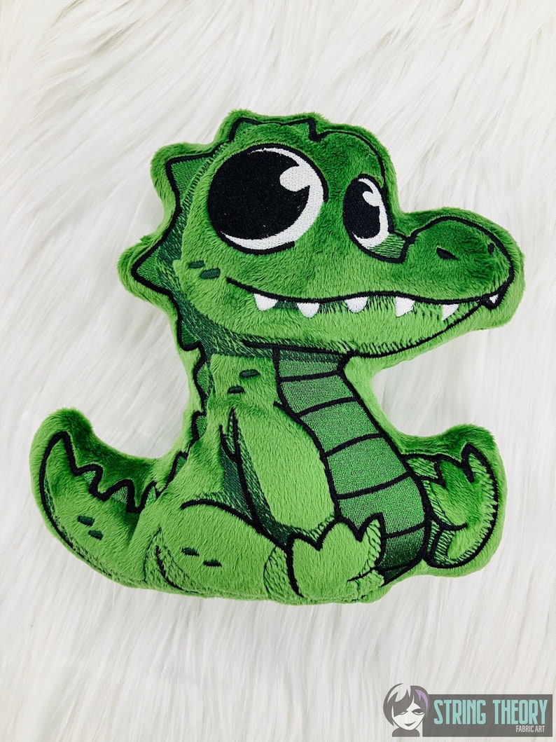Chibi Alligator Stuffie 8x12 ITH in the Hoop 8x12 Hoop Machine ...