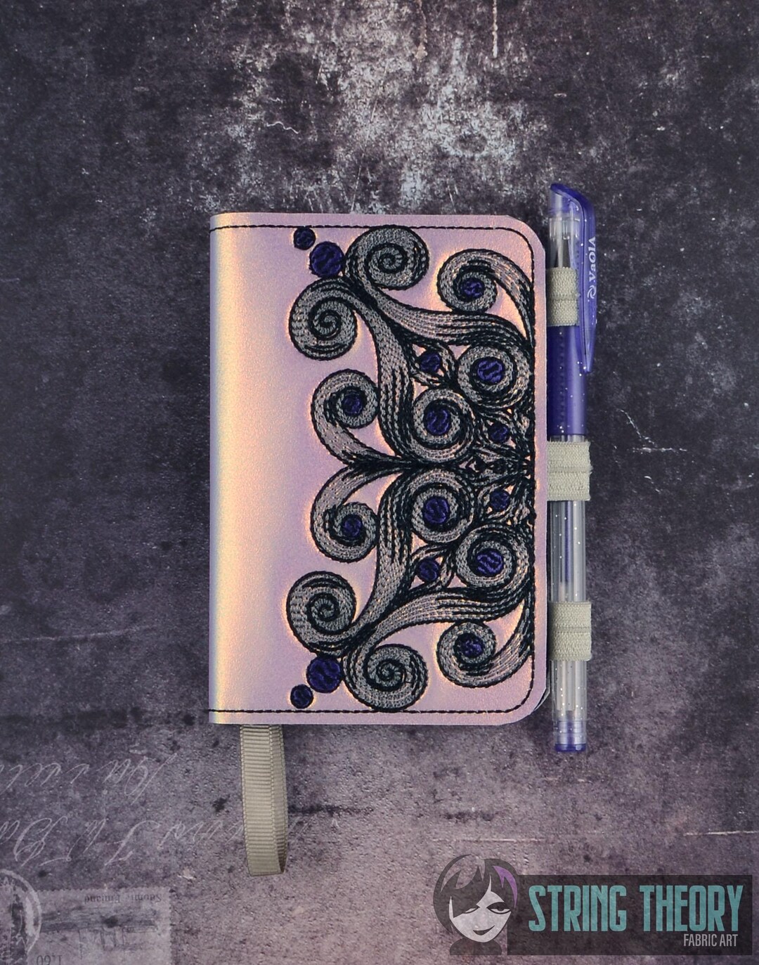 Cthulhu Flourish Notebook Cover - 5x7 Hoop Machine Embroidery Pattern ...