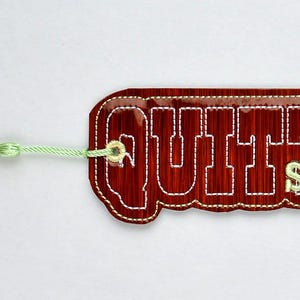 Quitter Strip Bookmark 5x7 ITH Bookmark 5x7 Hoop Machine Embroidery ...