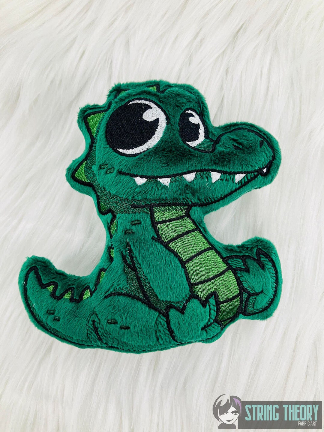 Chibi Alligator Stuffie 6x10 ITH in the Hoop 6x10 Hoop Machine ...