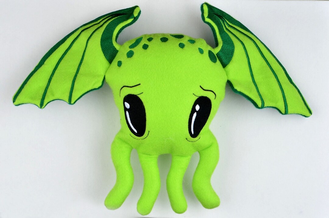 Chibi Cthulhu Stuffie 5x7 ITH in the Hoop 5x7 Hoop Machine Embroidery ...