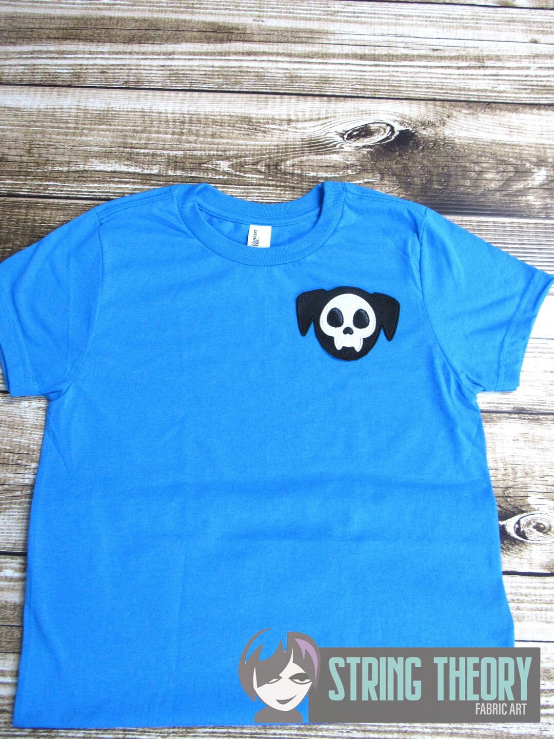 Chibi Skele Doggo Skeleton Dog Face Appliqué 5x7 Hoop Machine ...