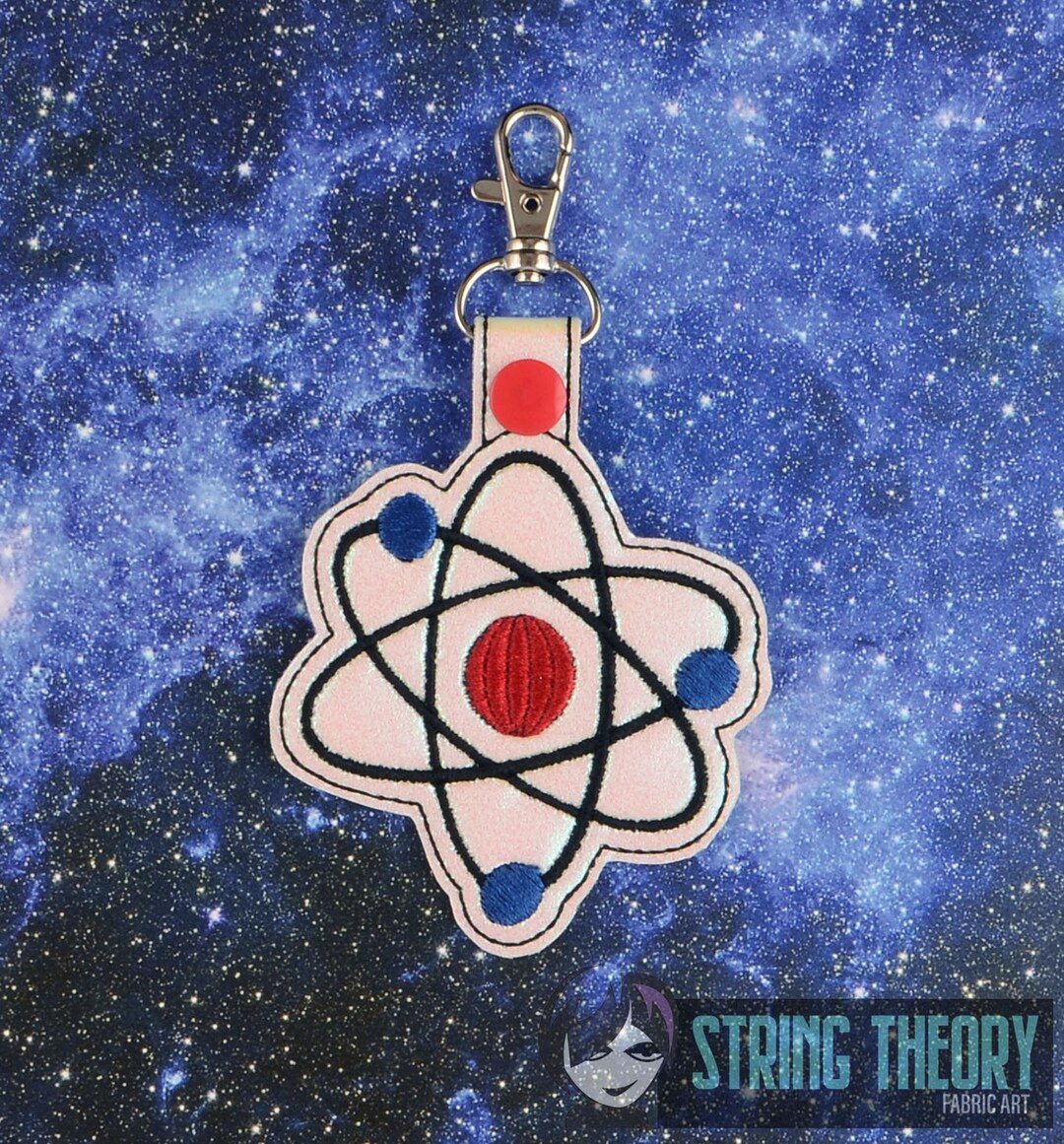 Atom Snap Tab Key Fob ITH in the Hoop Snap Tab Key Fob 4x4 Hoop Machine ...