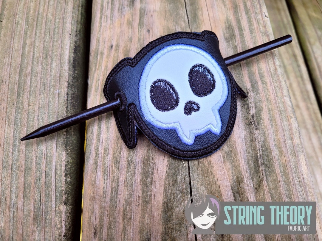 Chibi Skele Doggo Skeleton Dog Face Bun Cover ITH 4x4 Hoop Machine ...