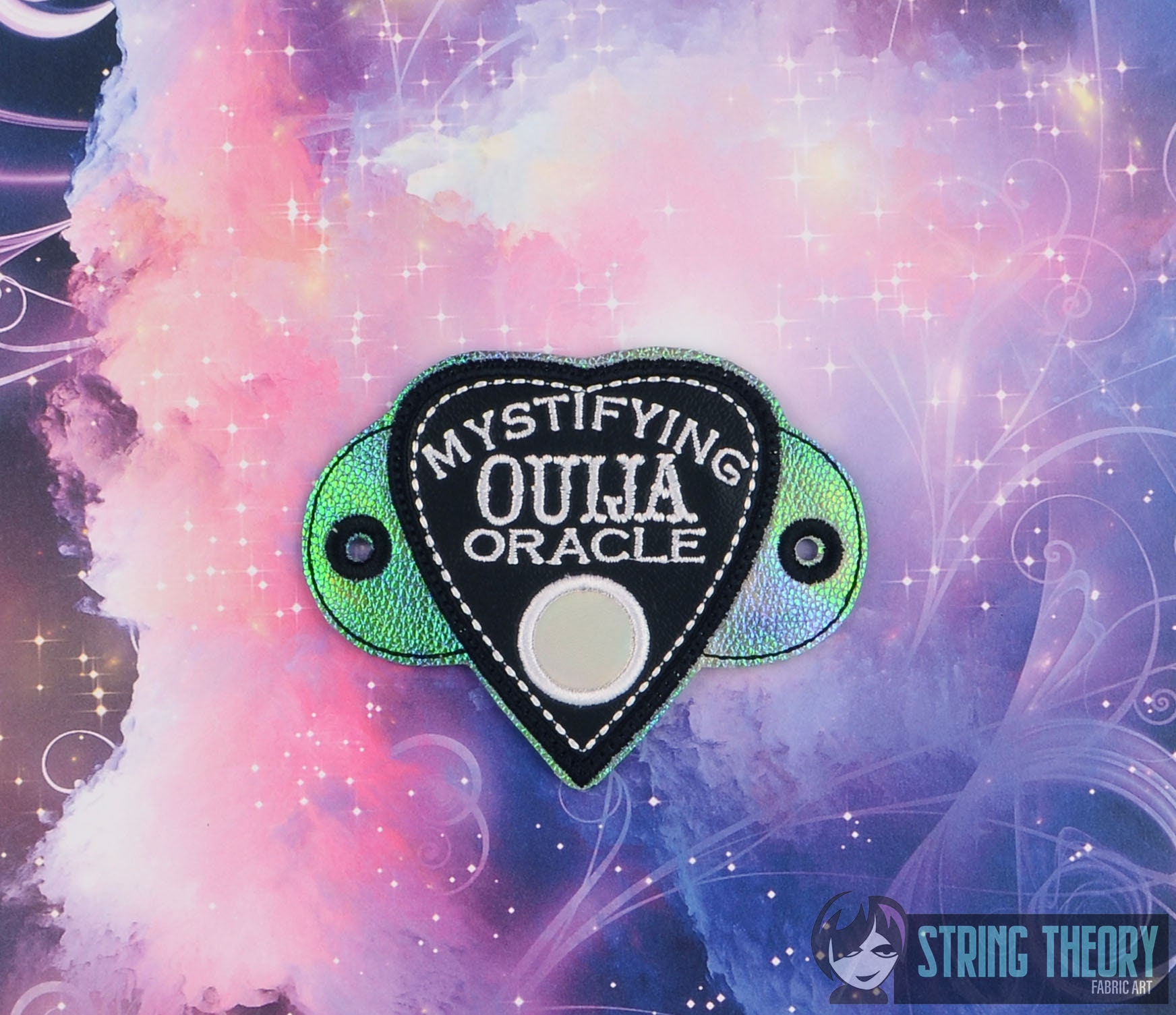 Ouija Planchette ITH in the Hoop Bun Cover 4x4 Hoop Machine Embroidery ...
