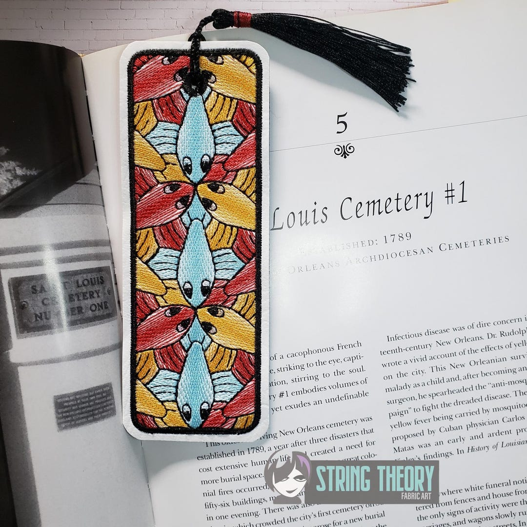 Tessellation Fish Bookmark 4x4 ITH Bookmark 4x4 Hoop Machine Embroidery ...