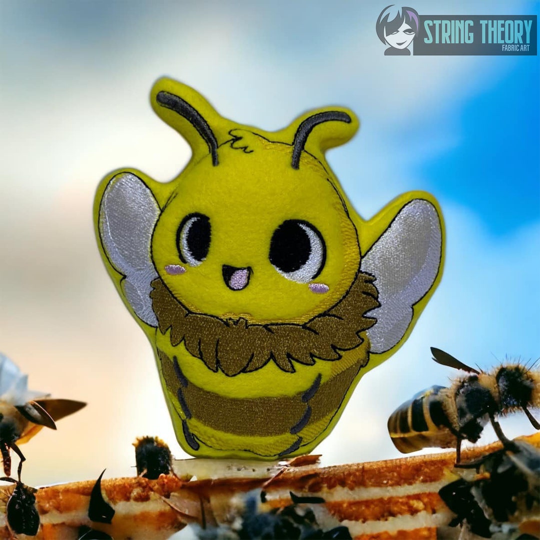 Chibi Bee Stuffie 6x10 ITH in the Hoop 6x10 Hoop Machine Embroidery ...