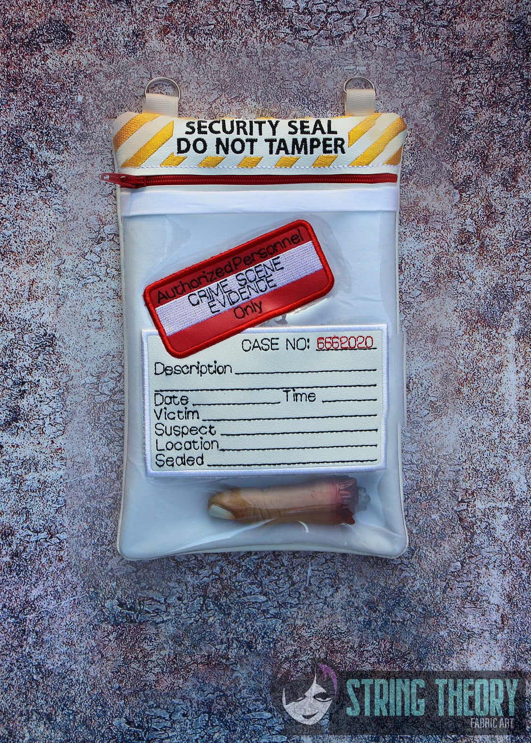 Evidence Partially Lined Zip Bag With Slip Pocket 6x10 ITH Zip Bag 6x10 ...